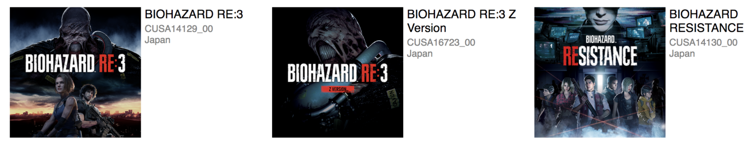 Resident Evil 3 Remake Leaked Through PSN Store