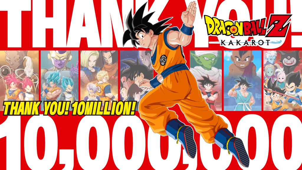 Dragon Ball Z Kakarot Surpasses 10 Million Copies Sold Worldwide